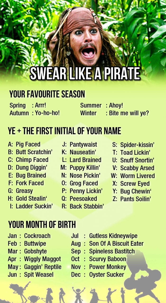 Swear Like A Pirate Swear Like A Pirate